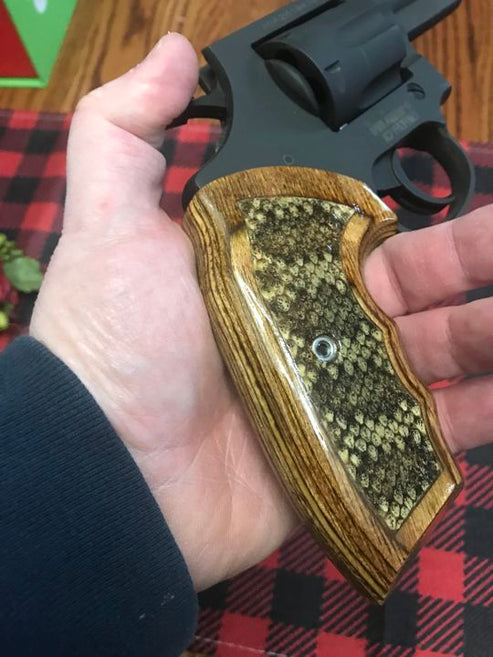 RIA - M200 & M206 Large Grips - Genuine Rattle Snake Skin – Browne Works