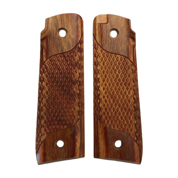 Ruger Mark IV 22/45 Thin grips - Signature Checkering - Dymalux Cocobo ...