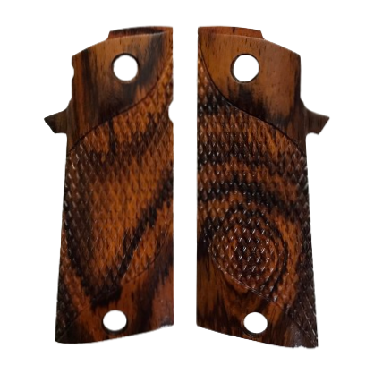 RIA - 1911 Double Stack FS HC Grips - w/MagWell, w/Signature Checkerin ...