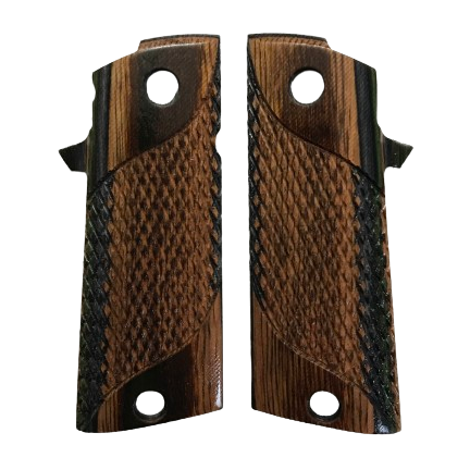 RIA - 1911 Double Stack FS HC Grips - w/MagWell, w/Signature Checkerin ...